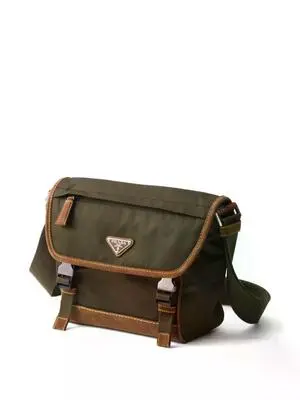 Prada Triangle-logo Shoulder Bag - Green