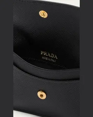 Prada Flap Saffiano Leather Wallet