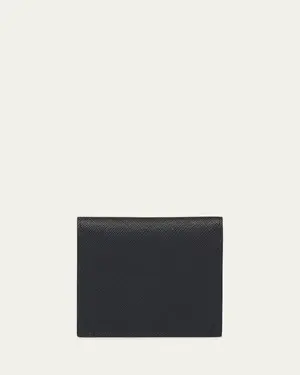 Prada Flap Saffiano Leather Wallet