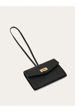 FERRAGAMO Card Holder Charm - Black
