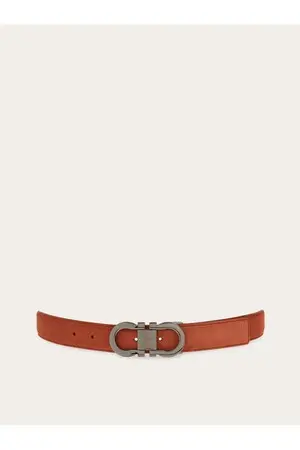 FERRAGAMO Adjustable Gancini Belt - Natural