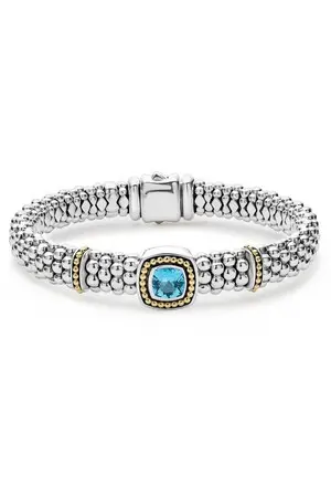 Lagos Rittenhouse Swiss Topaz Caviar Bracelet - Blue
