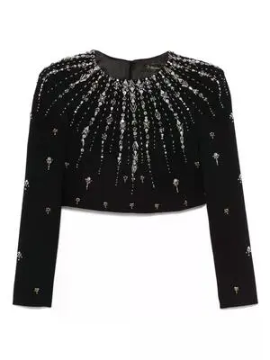 M.MARQUISE Franca Embellished Crop Top