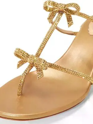 Rene Caovilla Rhinestone-embellished Leather Sandals