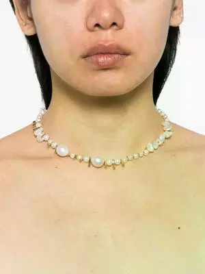 MISSOMA Mixed Pearl Statement Necklace