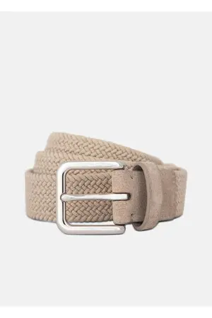 Vince 32mm Stretch-woven Belt - Natural