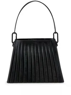 TOUCHLESS Pleated 3d-printed Shoulder Bag - Black