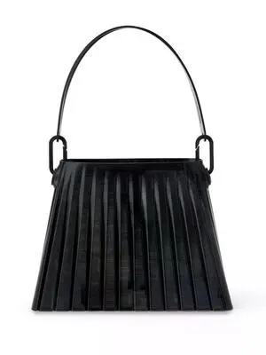 TOUCHLESS Pleated 3d-printed Shoulder Bag - Black