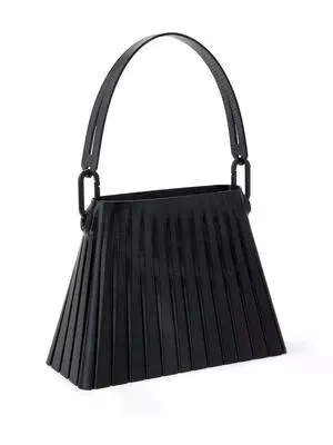 TOUCHLESS Pleated 3d-printed Shoulder Bag - Black