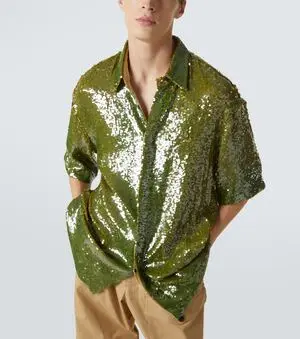 Dries Van Noten Sequined Shirt