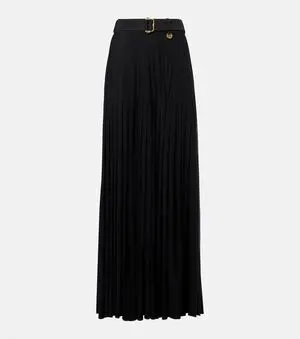 Burberry Pleated Maxi Skirt - Black