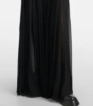 Burberry Pleated Maxi Skirt