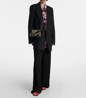 Dries Van Noten Asymmetric Patent Leather Sandals