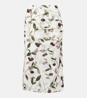 Stella McCartney Jersey Midi Skirt - White