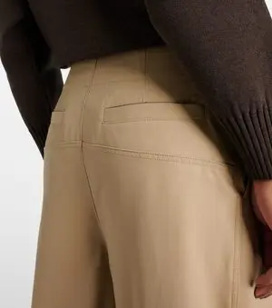 Bottega Veneta Cotton Twill Wide-leg Pants