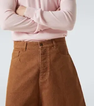 JW Anderson Denim Shorts - Brown