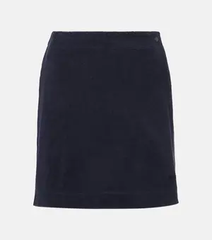 ERES Cotton Terry Wrap Skirt - Blue