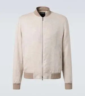 Zegna Linen Bomber Jacket