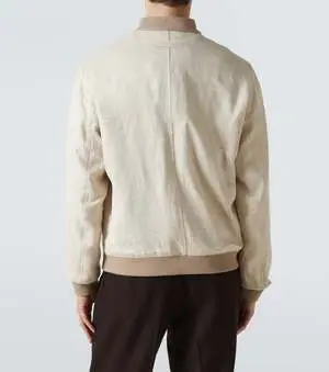 Zegna Linen Bomber Jacket