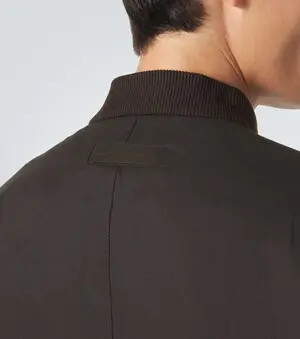 Zegna Linen Bomber Jacket - Brown