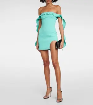 David Koma Ruffled Mini Dress