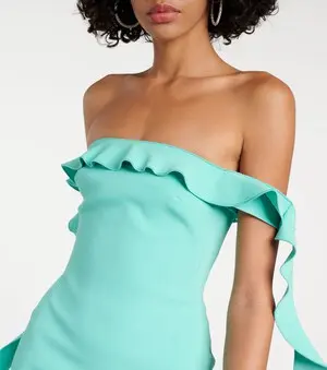 David Koma Ruffled Mini Dress