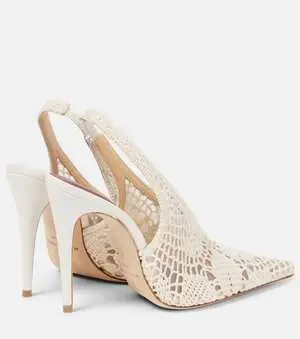 Magda Butrym 105 Crochet Slingback Pumps