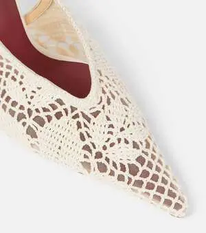 Magda Butrym 105 Crochet Slingback Pumps