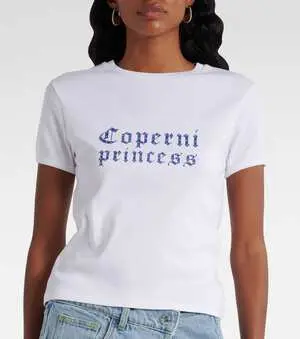 Coperni X Disney Princess Cotton Jersey T-shirt - White