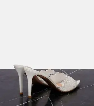 GIANVITO ROSSI Yvonne 85 Lace Sandals