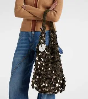 JW Anderson Sequined Mesh Tote Bag