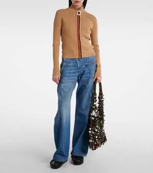JW Anderson Sequined Mesh Tote Bag