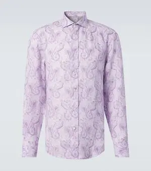 Brunello Cucinelli Printed Linen Shirt