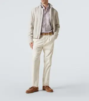 Brunello Cucinelli Printed Linen Shirt