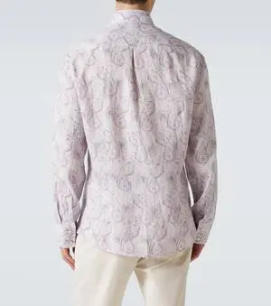 Brunello Cucinelli Printed Linen Shirt