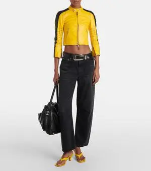 Paris Texas Portofino 55 Leather Thong Sandals - Yellow