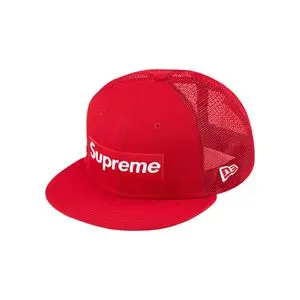 Supreme Box Logo Mesh Back Cap - Red