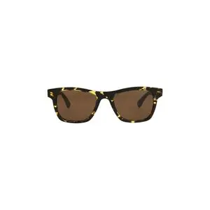 Bottega Veneta Square Frame Havana Sunglasses - Brown