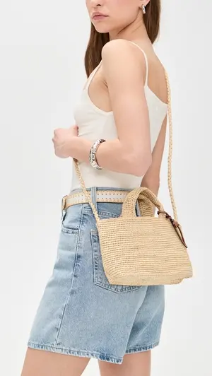 Manebí Sunset Mini Raffia Bag