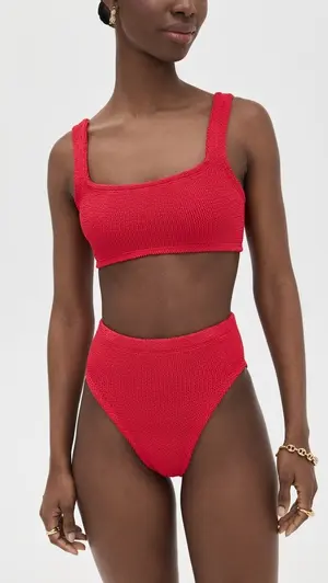 Hunza G Patricia Bikini Set - Red