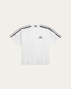 Balenciaga Shoulder-stripe Jersey T-shirt