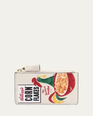 ANYA HINDMARCH X Kellogg's Corn Flakes Cereal Box Card Case - Chalk