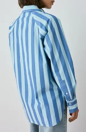 NEXT Stripe Oversized Button-up Shirt