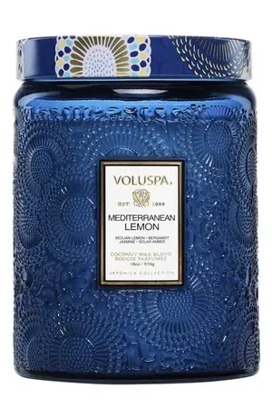 Voluspa Large Jar Candle - Mediterranean Lemon