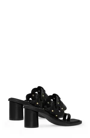 Rebecca Minkoff Studded Toe Loop Sandal - Black