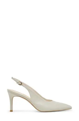 Dolce Vita Elasi Pointed Toe Slingback Pumps - Light Sage Leather