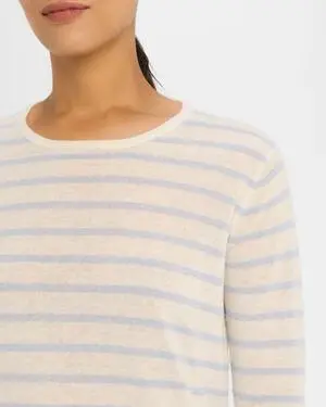 Majestic Filatures Striped Cashmere Sweater - Ocean