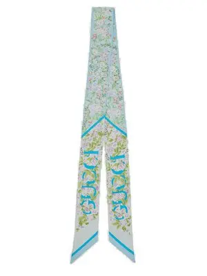 Gucci Printed Neck Bow - Blue
