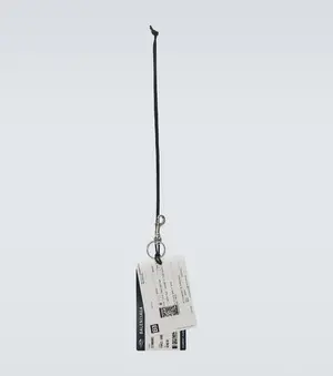 Balenciaga Train Ticket Keychain - Black
