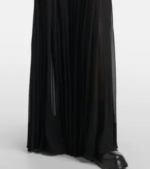 Burberry Pleated Maxi Skirt